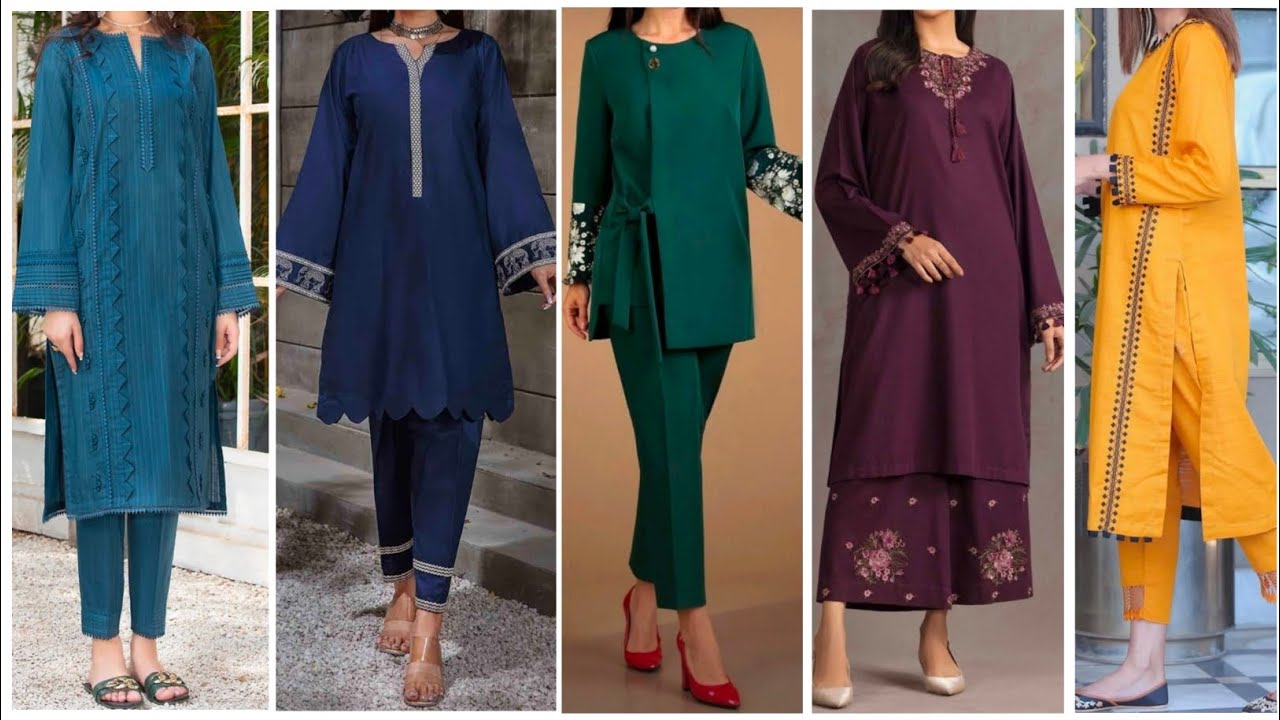 100+ Plain dress designing ideas | Casual simple dress designs for ...