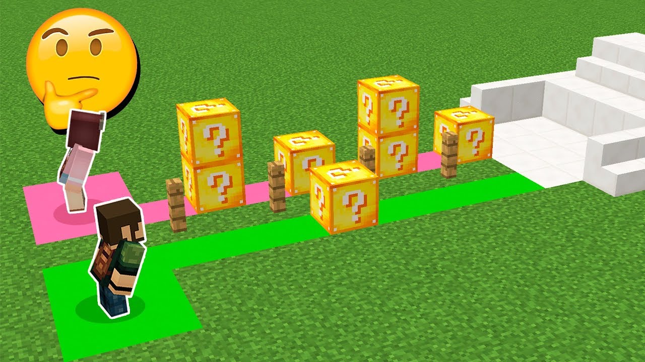¿ Quien Gana Este Mapa De Lucky Blocks Youtube