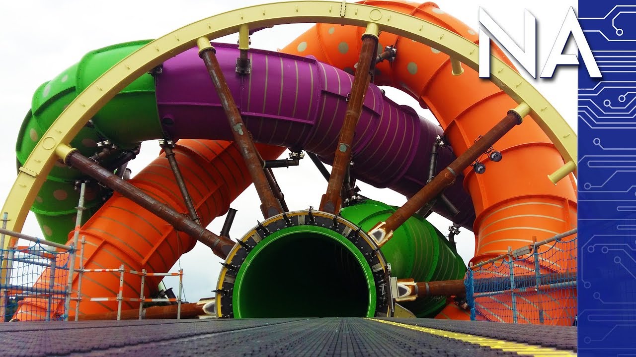 Can You Handle This Crazy Rotating Waterslide? - YouTube