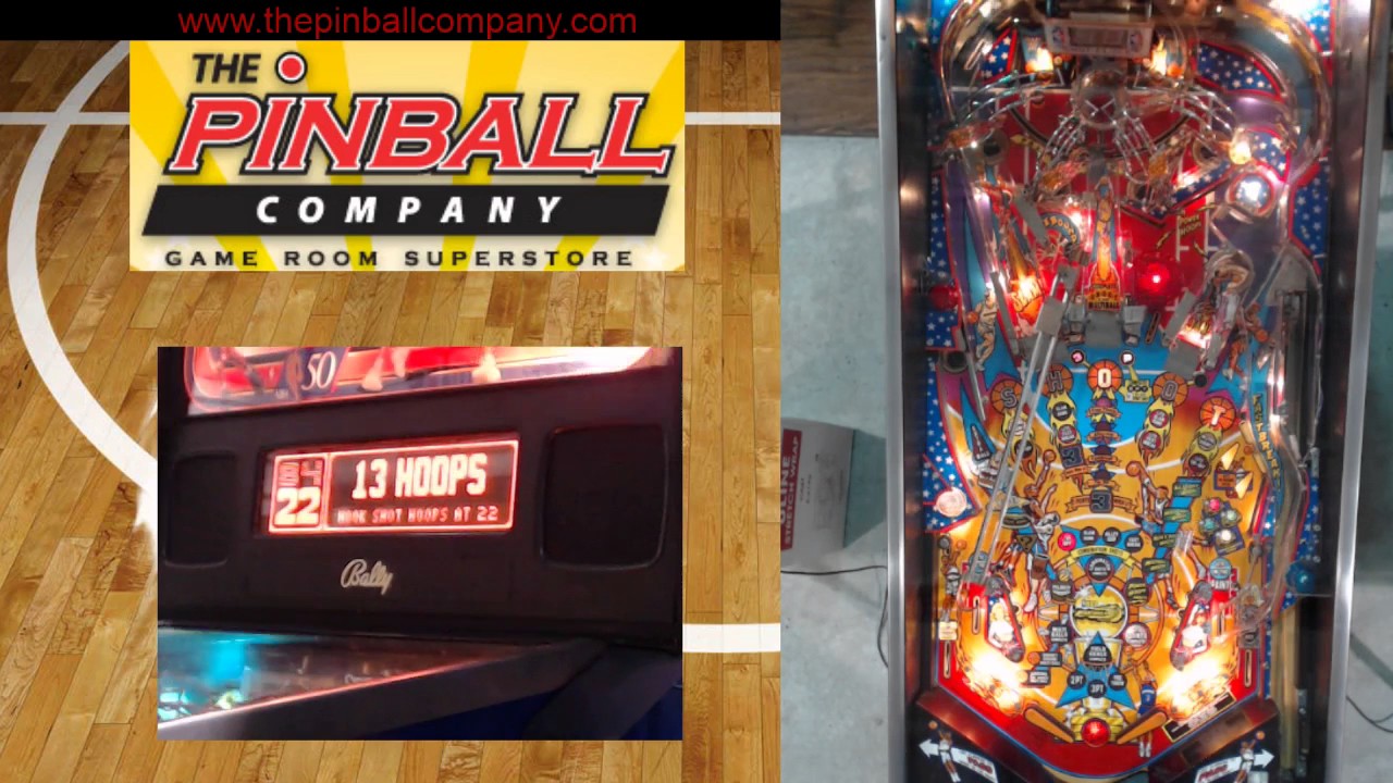 NBA Fastbreak Pinball Machine at The Pinball Company - YouTube