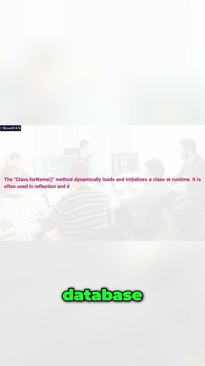 Master Java's Class.forName and GetClass Methods! - YouTube