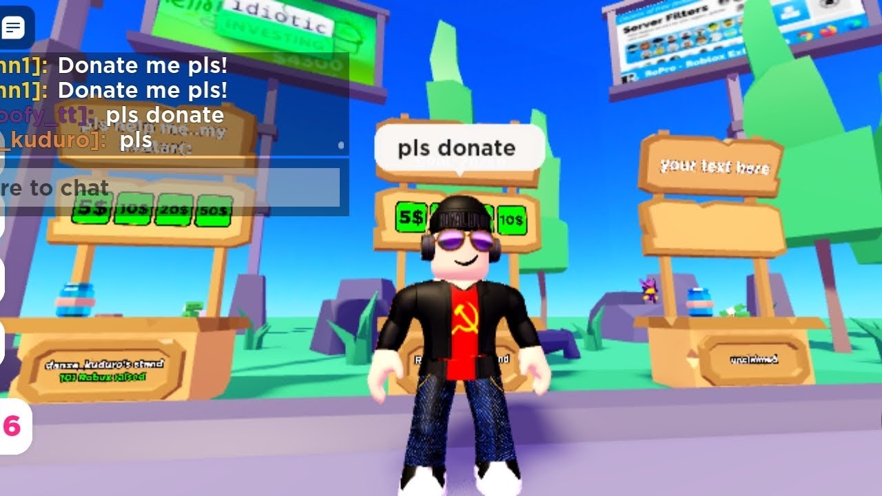 pls give me bobux in (pls donate) just ...