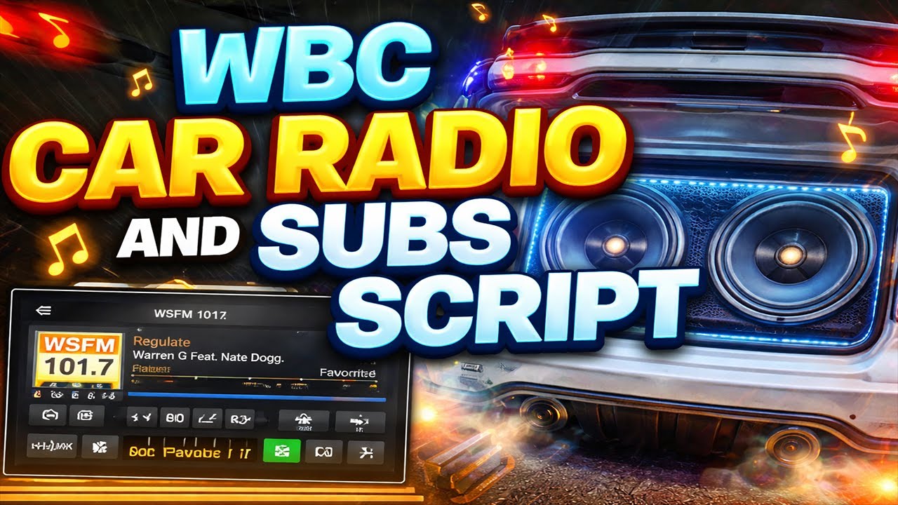 Car Radio and Subs Script | Whiteboyz Customz | Fivem Car Radio Script ...