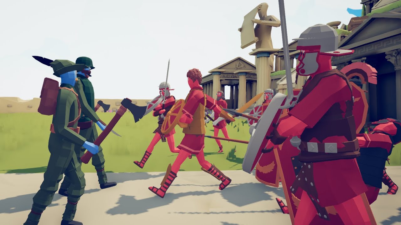 TABS: WW1 Italian soldiers vs Soldiers from the Roman Empire - YouTube