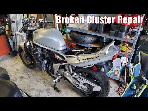 2002 Suzuki Bandit 1200 Broken Instrument Cluster Repair In 5 Minutes ...