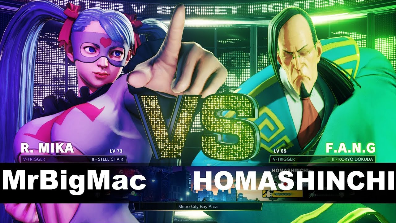 SFV/SF5 AE MrBIgMac (R.mika) vs Homashinchi (fang) Ranked match set ...