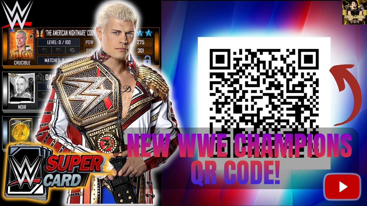 NEW WWE CHAMPIONS QR CODE! WWE Supercard S10 - YouTube