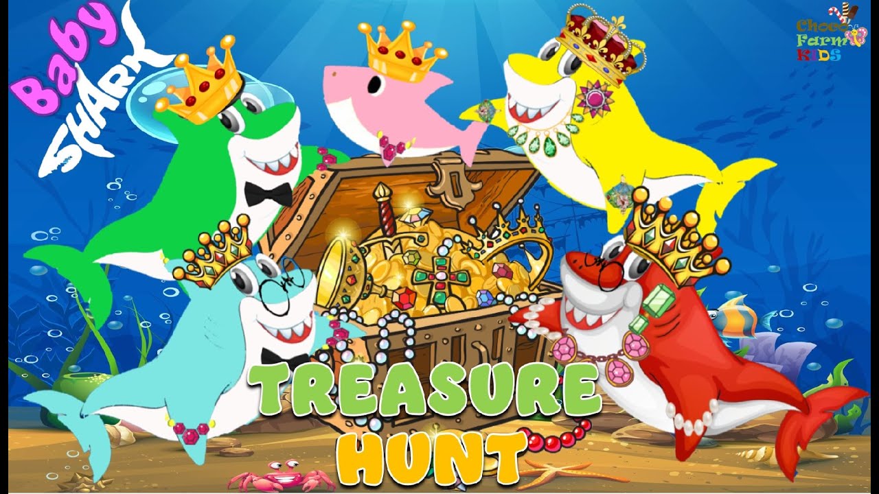 Baby Shark Family Treasure Hunt | Kids Song | Nursery Rhymes - YouTube