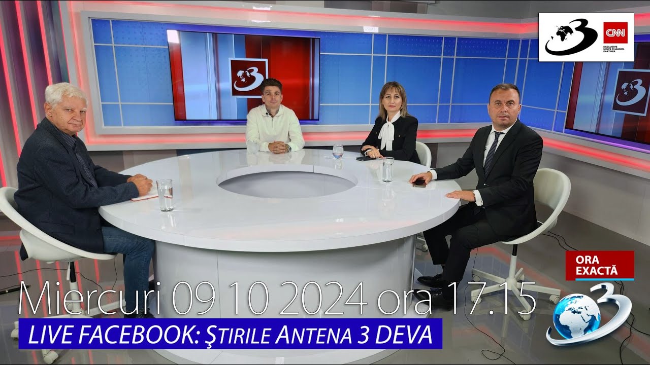 Ora Exactă, la Antena 3 Deva, invitați, Maria Ștefănie, Cătălin Țone ...