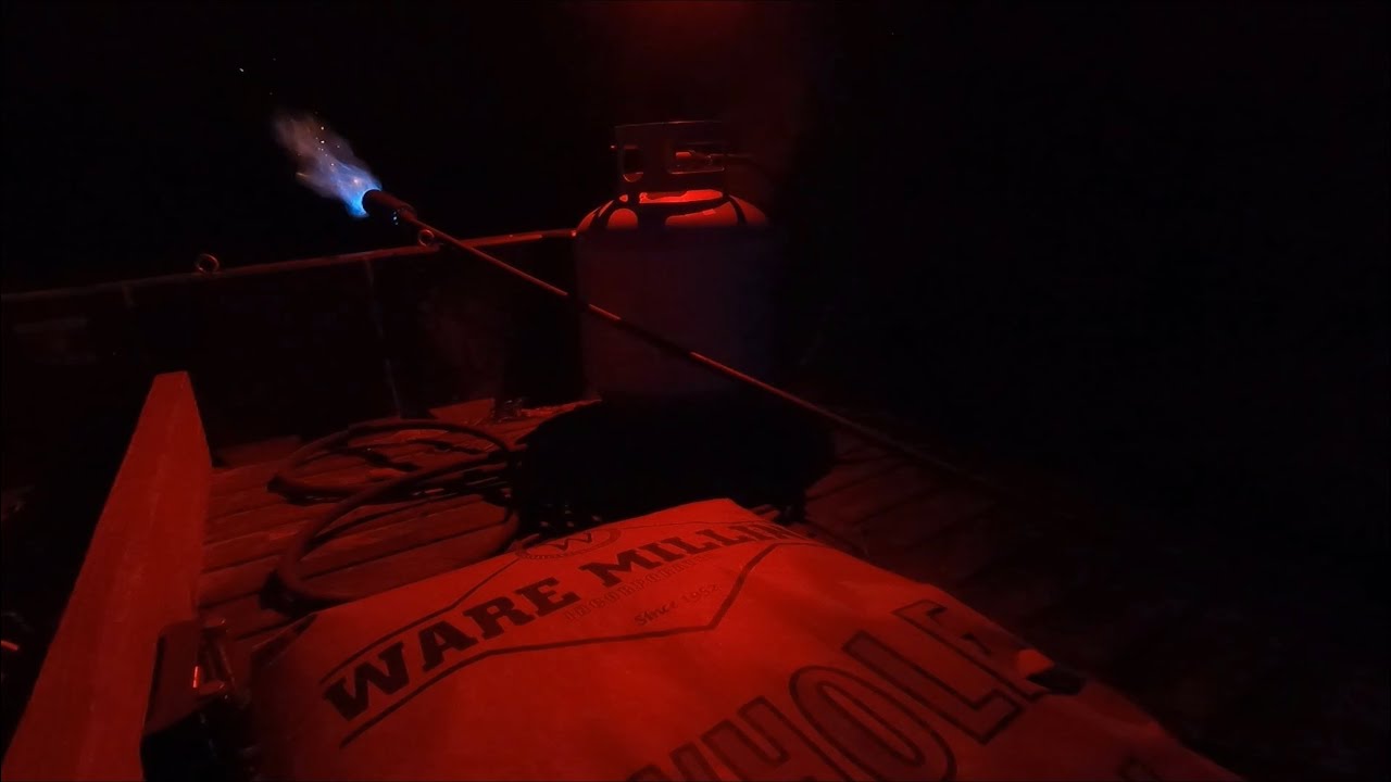 Revenge on Yellow Jackets with a propane torch!!!! Beaver dam update ...