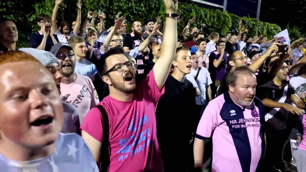 Dulwich Hamlet fans make a noise for the Crystal Palace keeper - YouTube