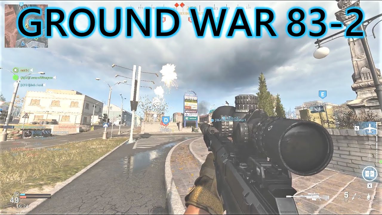 CoD: MW Ground War (83-2) PC HD Sniping Gameplay - YouTube
