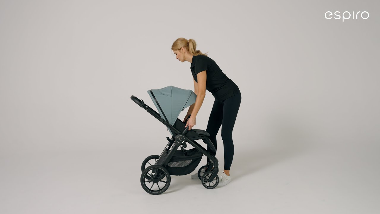 Jak zamontować spacerówkę w wózku 2w1? | Espiro Yoga - YouTube