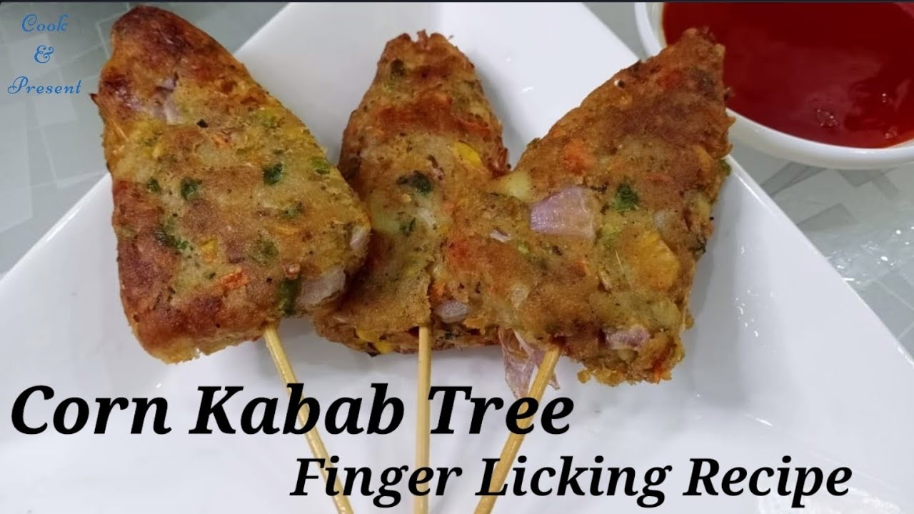 Corn cutlets tree || Corn vegetable cutlets || how to make corn kabab ...