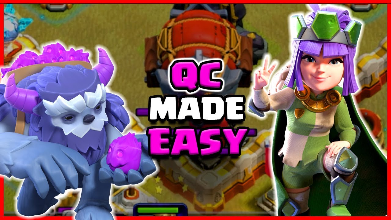 Yeti Blimps make Queen Charges easy at TH17 | Clash of Clans - YouTube