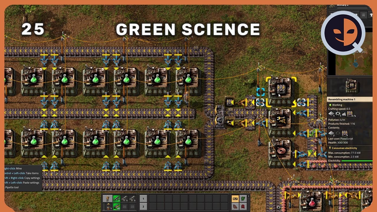 25 Green Science - Factorio - YouTube