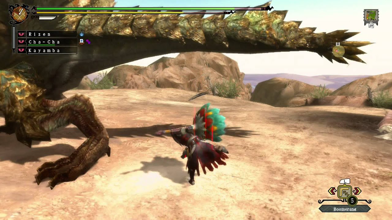 How To Cut Tails With A Hammer Equipped in Monster Hunter 3 Ultimate ...