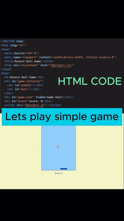 Ball game |How to make ball game in JS, HTM, CSS#coding #codelife #usinghtml #webdeveloperlife ...