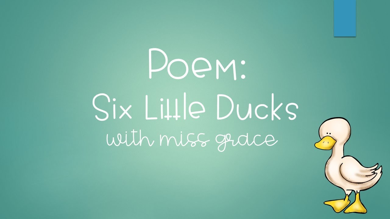 Poem: Six Little Ducks - YouTube
