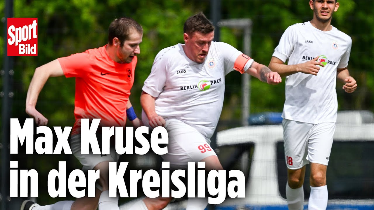 Max Kruse feiert Debüt in der Kreisliga - YouTube