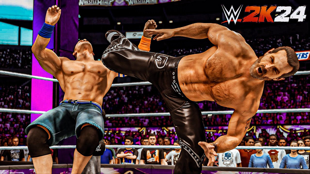 WWE 2K24 - John Cena vs Shane Michael | Extreme Rules At WrestleMania ...