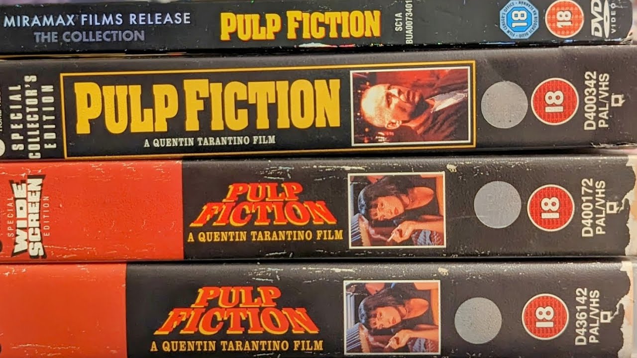 My Many Copies of Pulp Fiction (1994) on VHS and DVD #quentintarantino ...