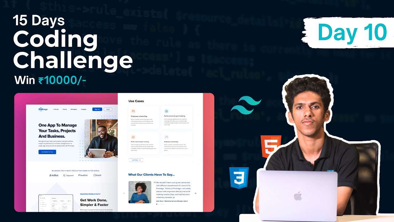 🚀 Day 10 of 15: Create a SaaS Landing Page Website Using HTML and ...