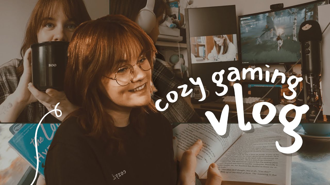 Cozy Gaming + Reading Vlog | Preparing for Fall and Cozy Season - YouTube