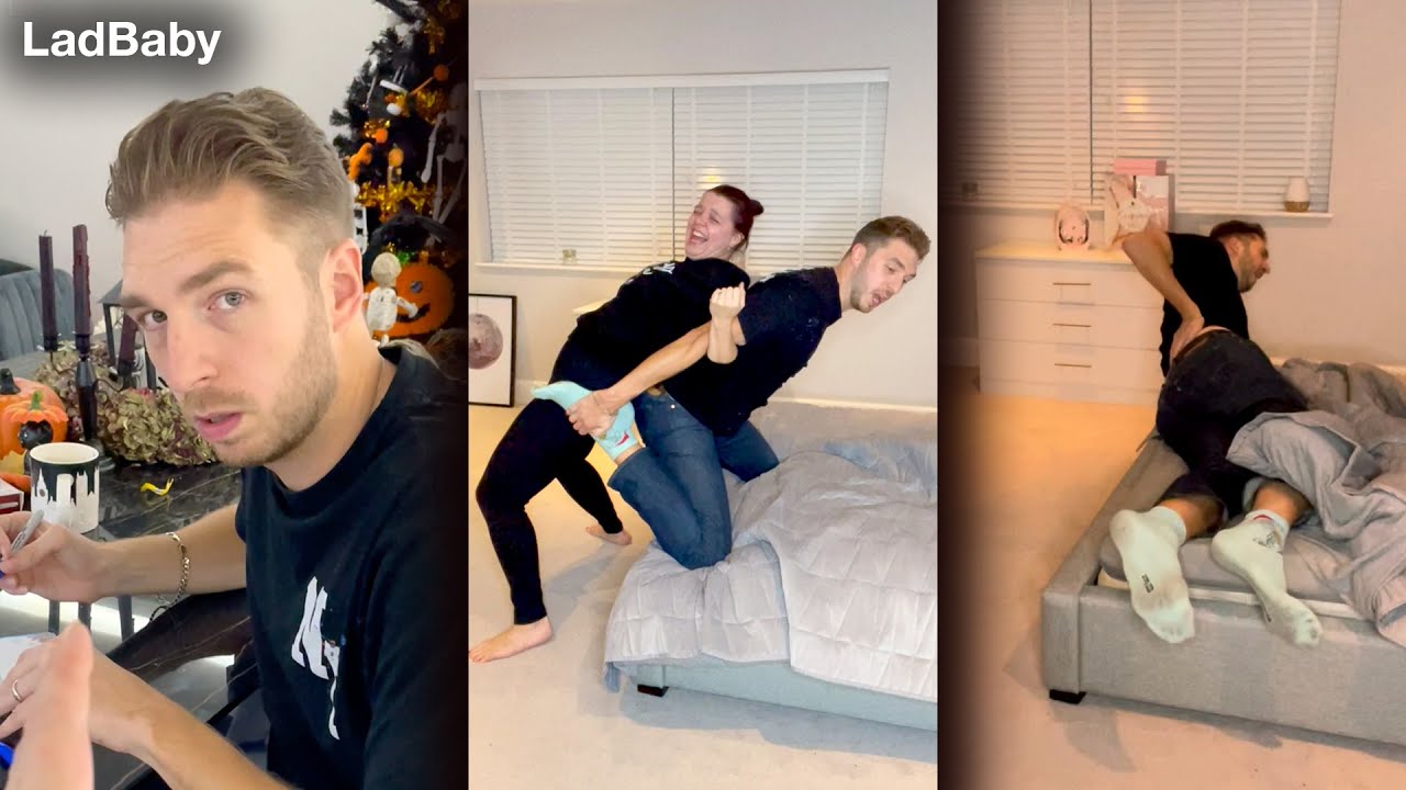 Trying the human backpack challenge 🤣🎒 - YouTube