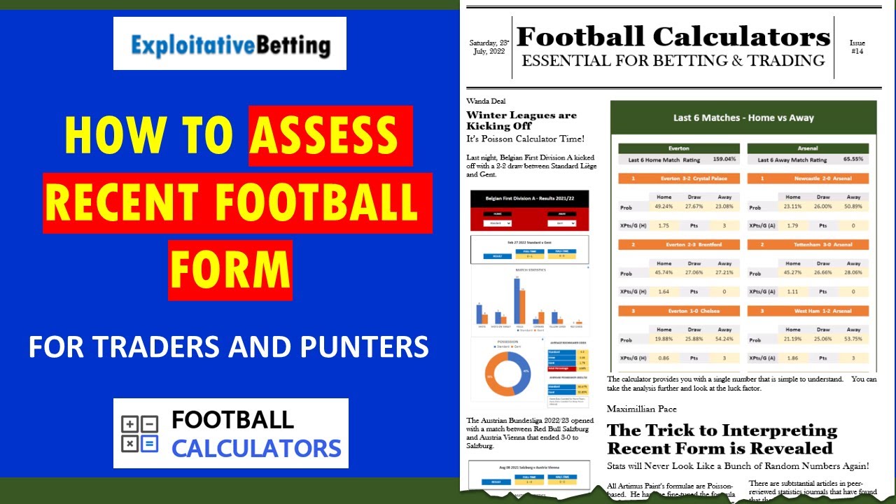 How to Assess Recent Football Form (The Last 6 Matches) - YouTube