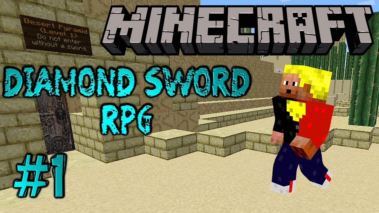 THE DESERT PYRAMID - Minecraft: Diamond Sword RPG #1. - YouTube