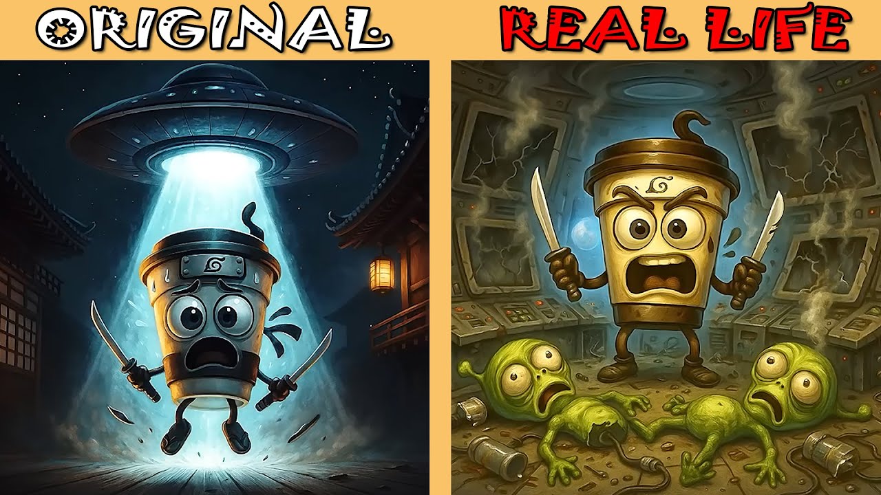 Brainrot memes alien abduction | Brainrot Original vs Real life ...