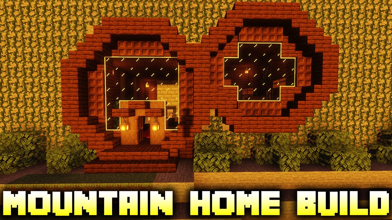 Minecraft: How to build a mountain home tutorial - YouTube