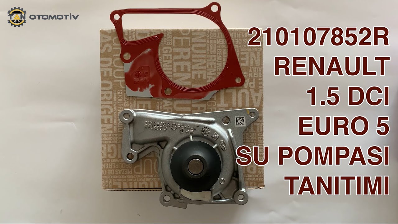 210107852R Renault 1.5 dCi Euro 5 Devirdaim Su Pompası Tanıtım Videosu ...