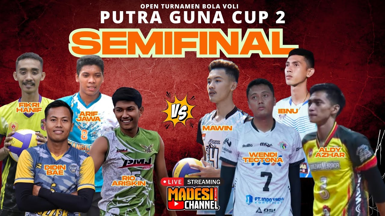 PUTRA GUNA CUP 2 BOLA VOLI | WENDI TECTONA, ALDI AZHAR, IBNU, MAWIN VS ...