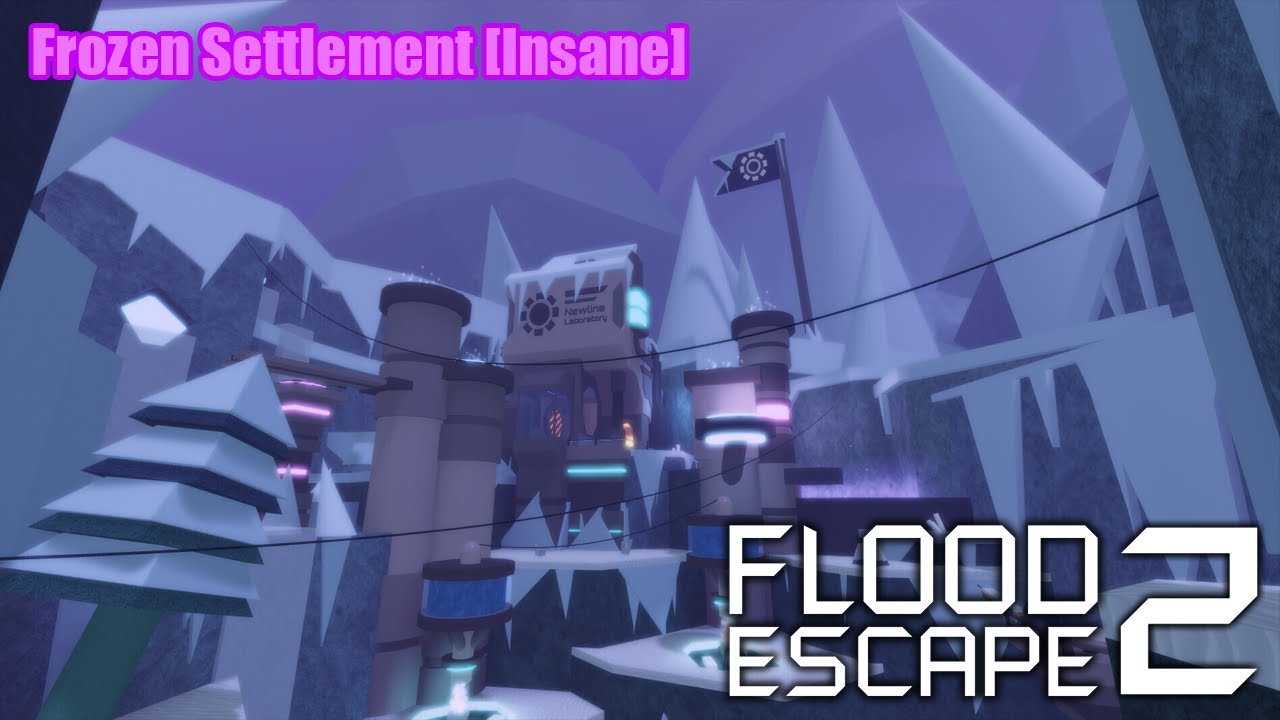 Roblox Flood Escape 2 (Test Map) - Frozen Settlement (Insane)(Duo ...