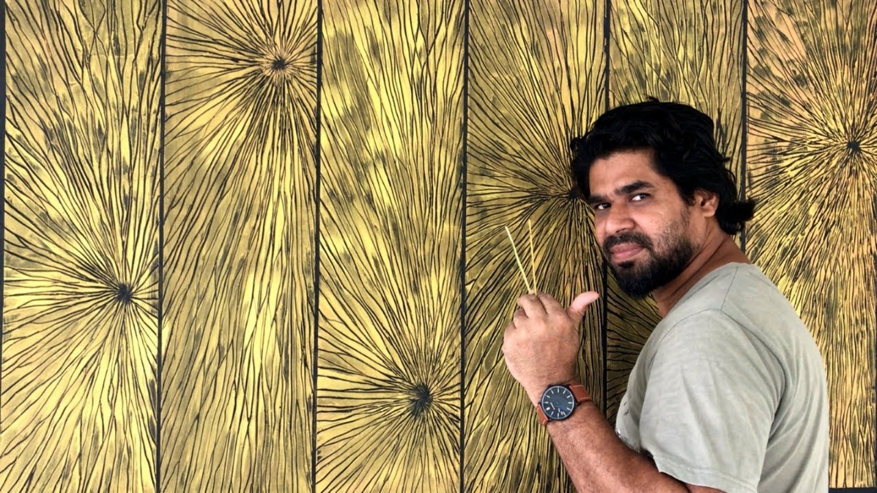 New Texture wall design | Easy texture Design | wall texture simple ...