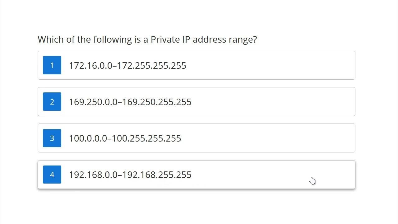 Ip Subnetting Series 2024 41 Explanations To Private Vs Public Ipv4 Addresses Quiz Youtube