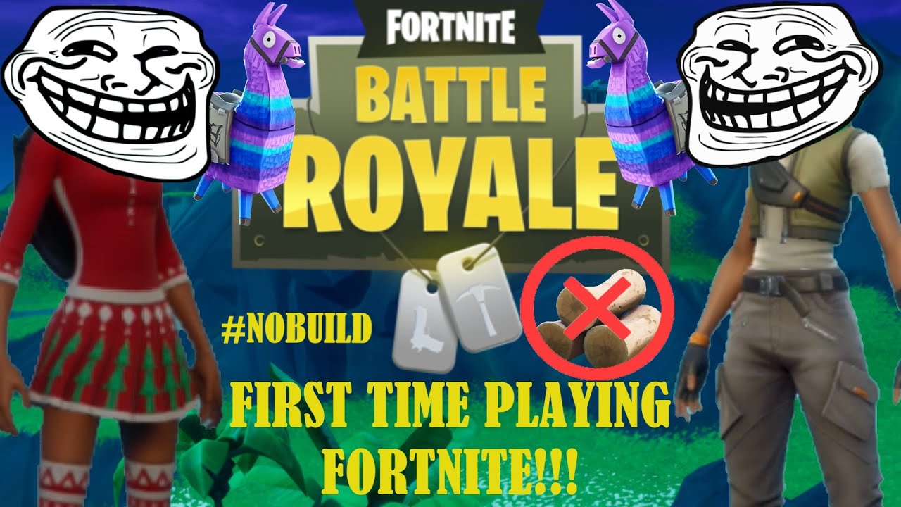 FIRST TIME PLAYING FORTNITE!!!! (NO BUILD MODE) - YouTube