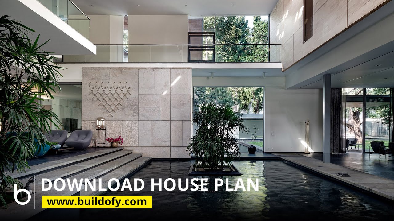 Luxury Aqua Grid House with Water Courtyards, Koregaon Park, Pune | Mindspace Architects(Home ...