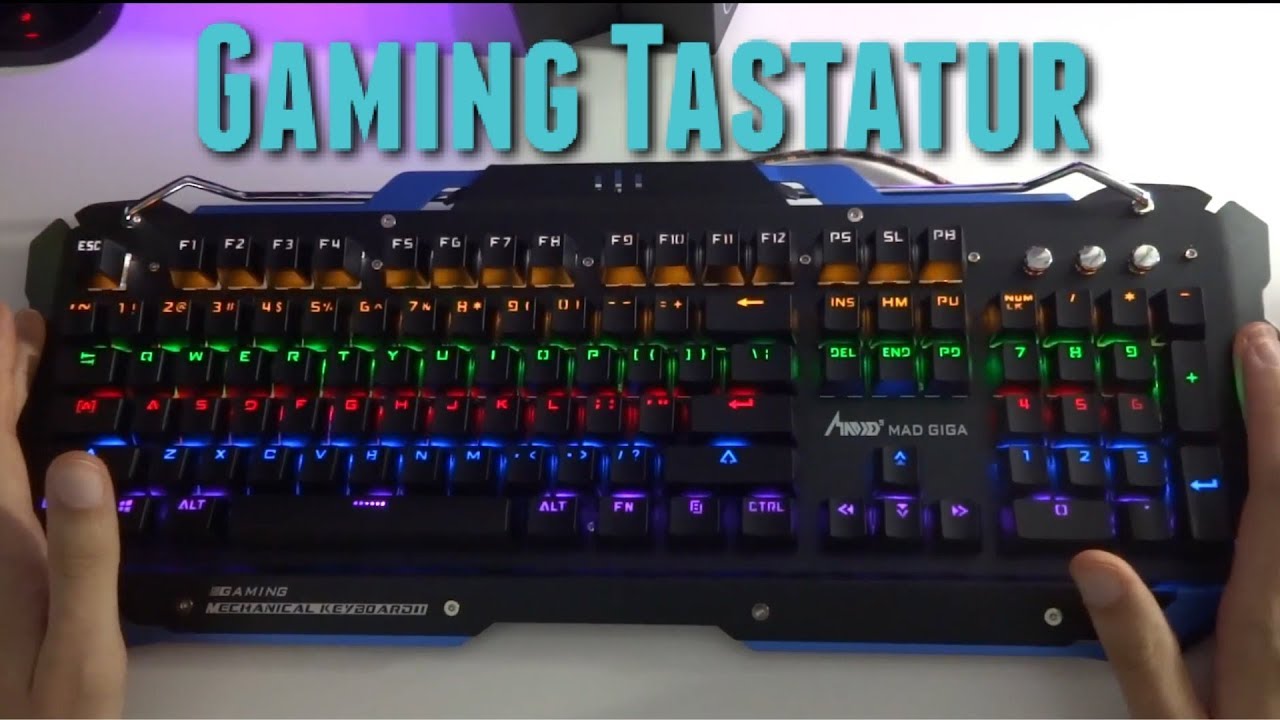 K400 Gaming Tastatur von MAD GIGA im Test Review - YouTube