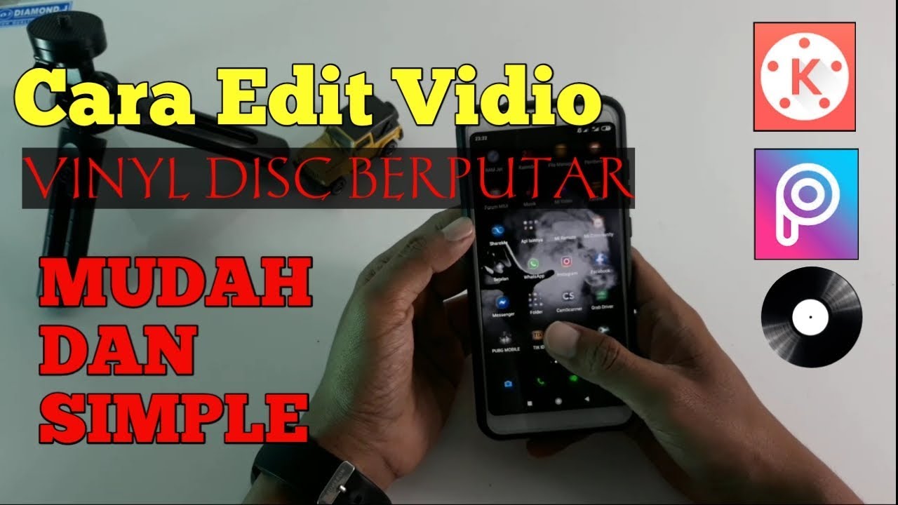CARA MEMBUAT VINYL DISC BERPUTAR (MUDAH DAN SIMPLE) "CARA MEMBUAT/EDIT ...