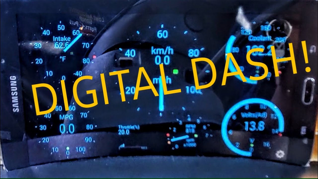 cheap Digital Dash Cluster - YouTube