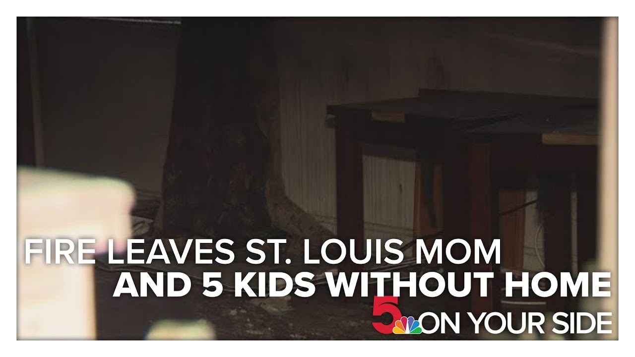 Mom, 5 kids without a home after St. Louis fire - YouTube