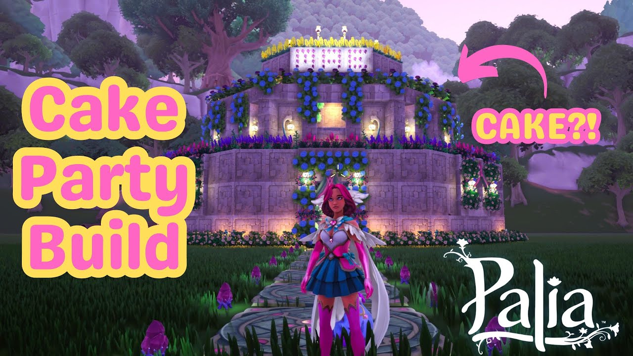 Cake Party Build | Palia Plot Tour | Building Blocks - YouTube