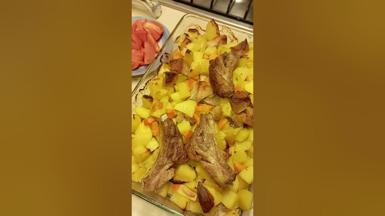 картошка в духовке с мясом Youtube