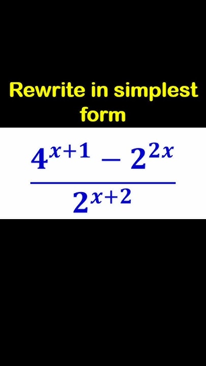 A Nice math Olympiad simplification| Rewrite in simplest form - YouTube