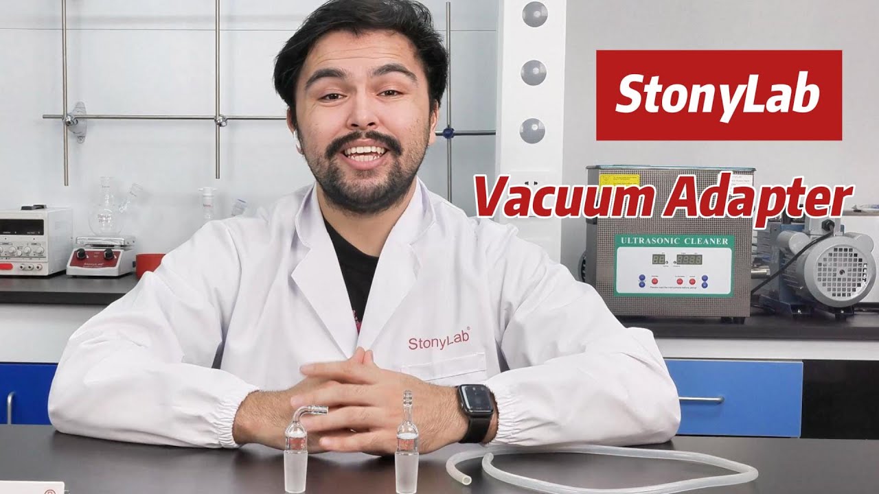 StonyLab Bent Glass Vacuum Adapter & Straight Glass Vacuum Adapter! 🧪 ...