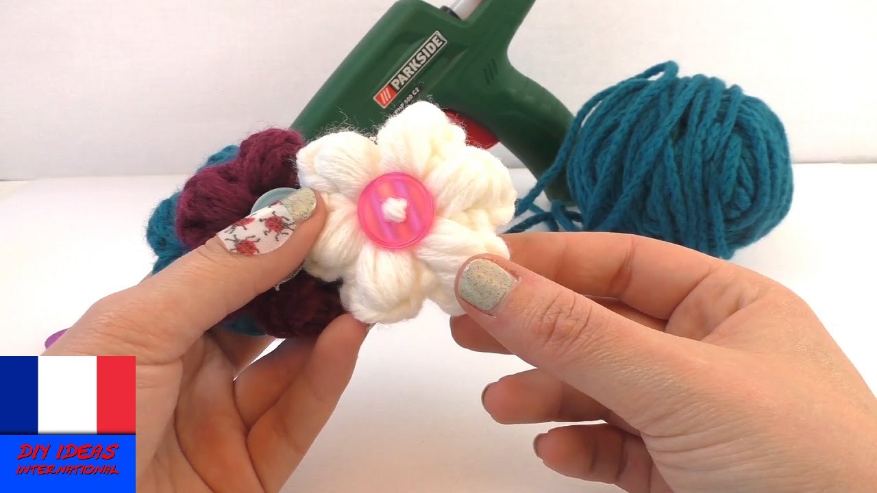 Jolies fleurs de printemps au crochet | Fleurs faites avec les restes ...