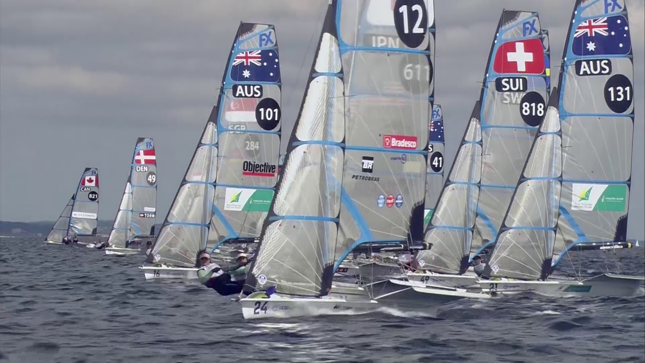 49er Sailing Highlights - 2018 World Championship - Day 1 - YouTube